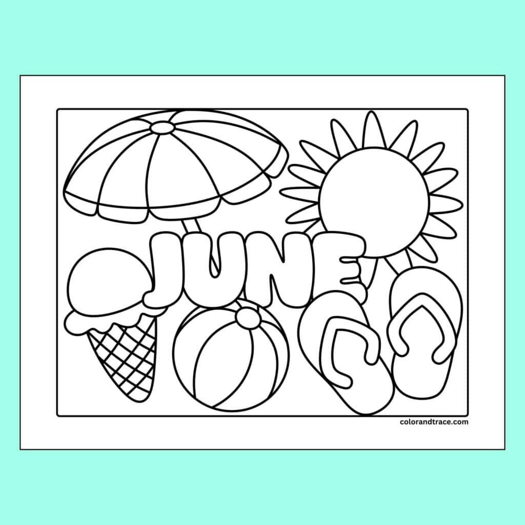 Coloring Pages – Color and Trace
