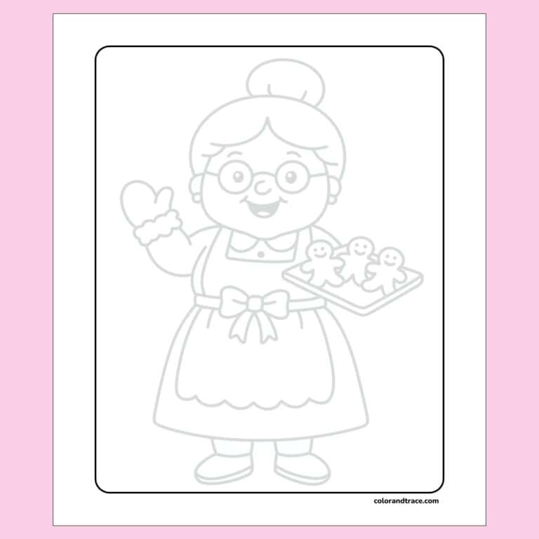 Free Printable Frosty the Snowman Tracing Page PDF - Color and Trace