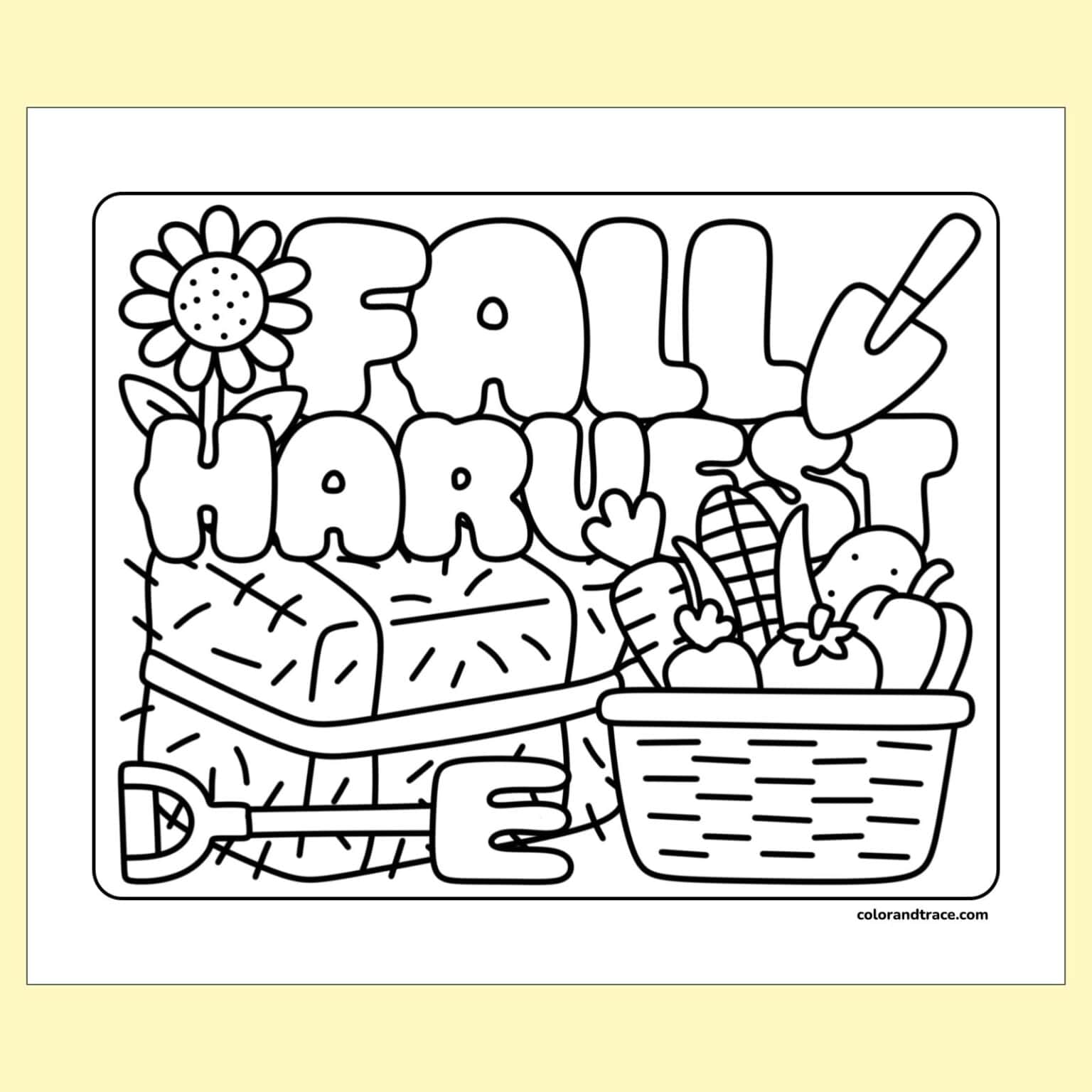 Free Printable Thanksgiving Parade Coloring Page PDF - Color and Trace