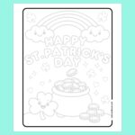Free Printable Easter Bunny Tracing Page PDF - Color and Trace